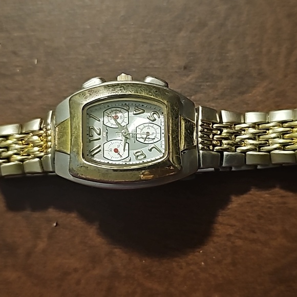 G Gas | Accessories | G Gas Quartz Watch Gold Silver Tones Stainless ...